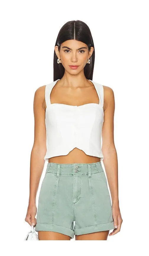 ALL THE WAYS Pia Top - White
