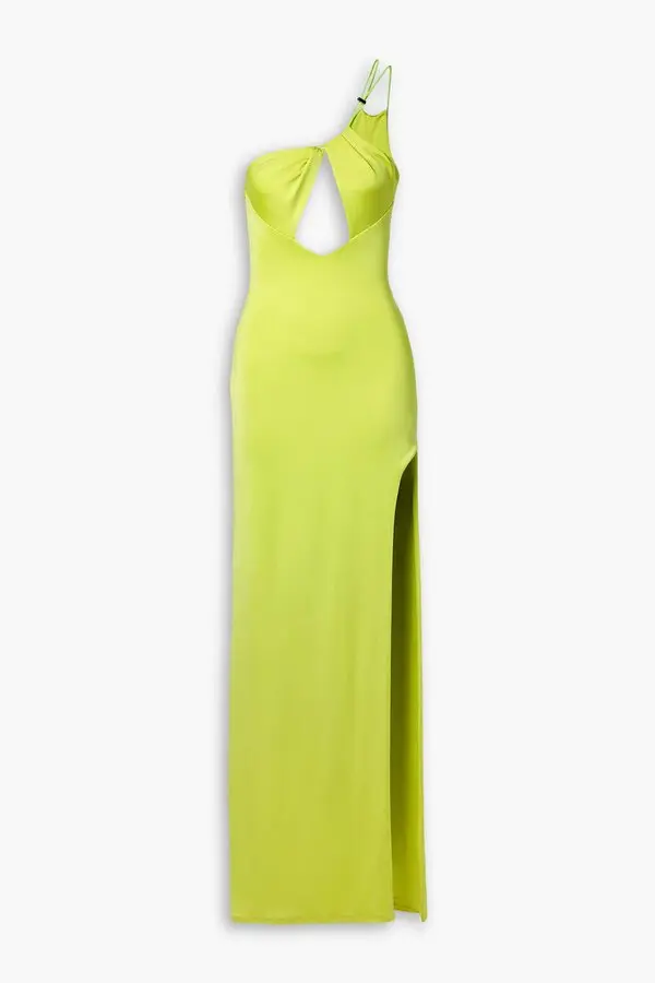 ET OCHS One-shoulder Cutout Stretch-jersey Gown