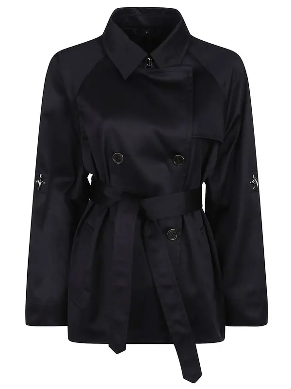 FAY City Short Trench Coat - Blue