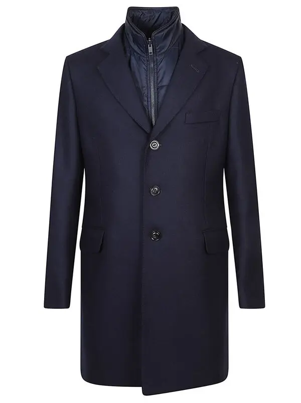 FAY Double Coat - Blue