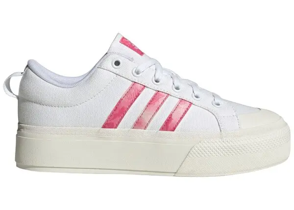 Adidas Bravada 2.0 Platform Sneakers - Cloud White/pink Fusion/off White