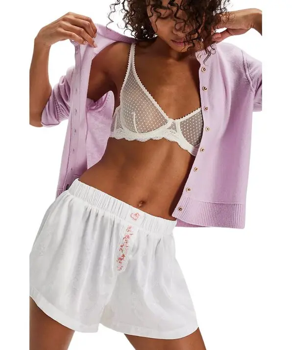 Free People Such A Dreamer Boxers - Ivory Combo