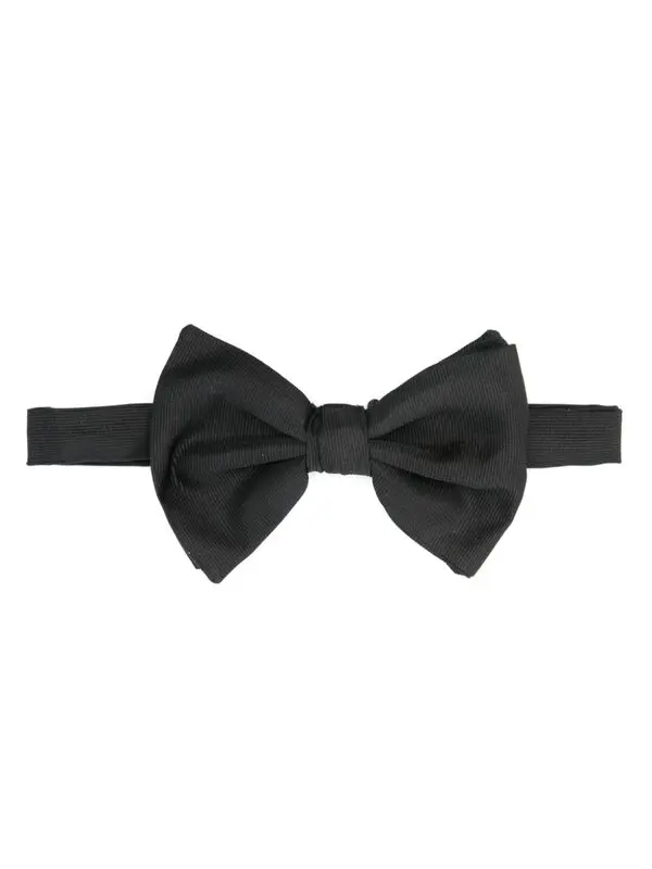 Giorgio Armani Silk Bow Tie - Black