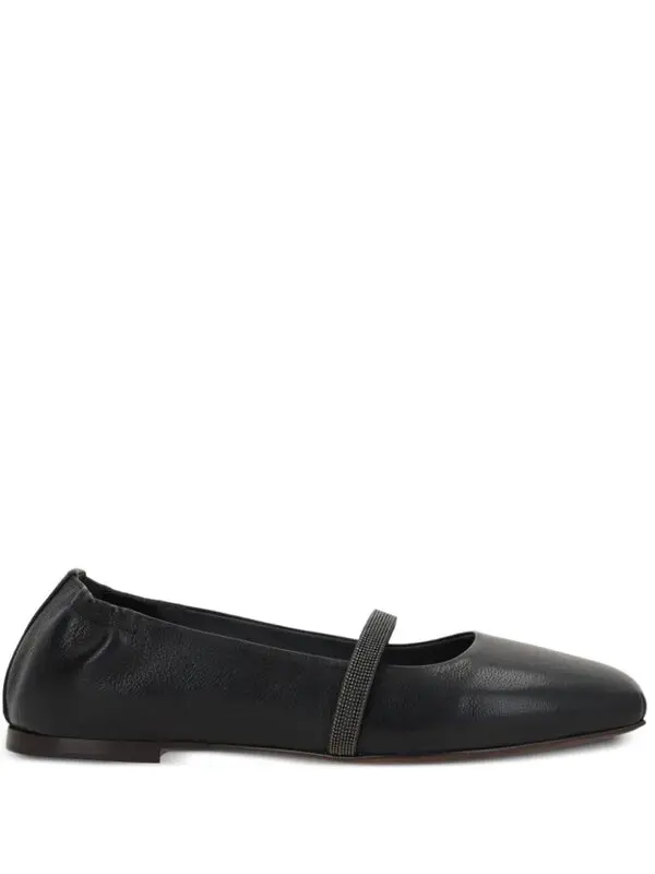 Brunello Cucinelli Square-toe Ballerina Flats
