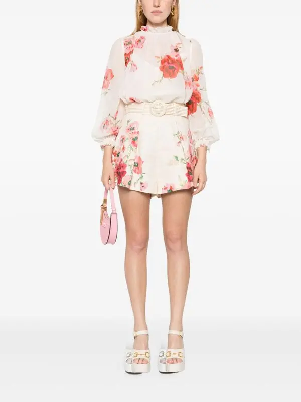 Zimmermann Lightburst Tuck Shorts