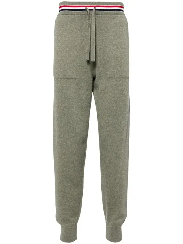 Thom Browne Rwb-stripe Track Pants - Green