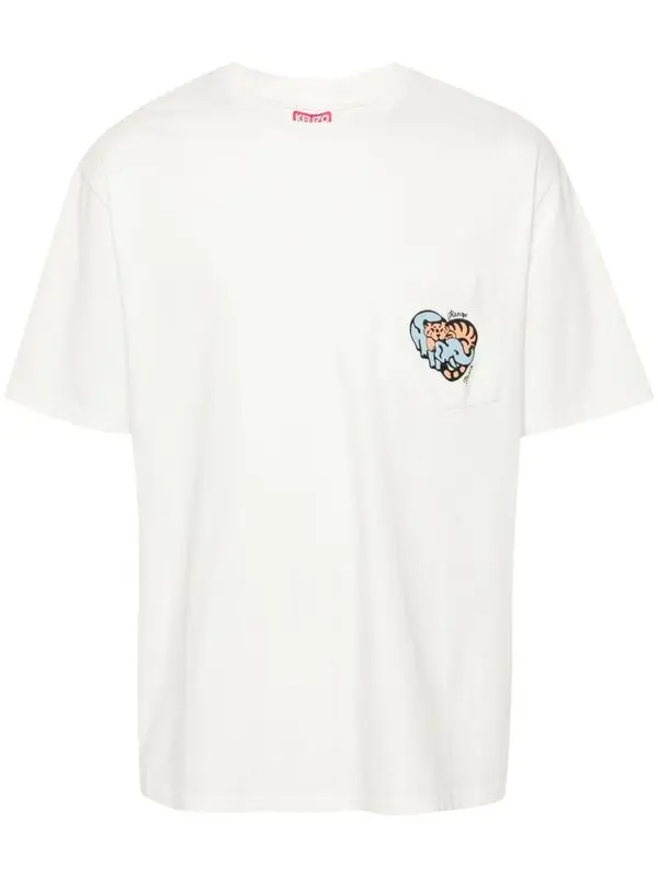 Kenzo Jungle Heart-print T-shirt
