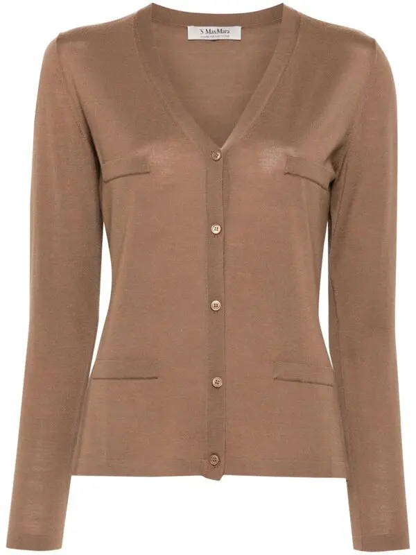Max Mara Kenya Virgin Wool Cardigan - Brown