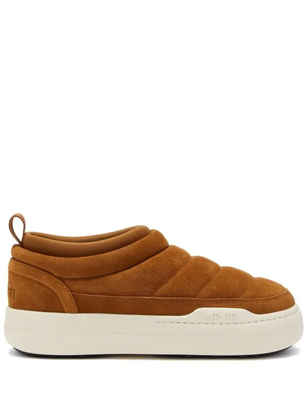 Moon Boot Logo-print Sneakers - Brown