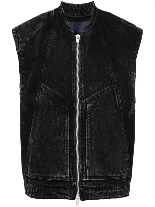 Juun.J Cotton Gilet In Black - 62% Off | Editorialist