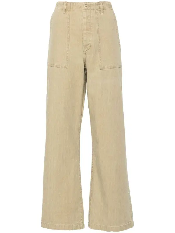 R13 Wide-leg Utility Trousers - Neutrals