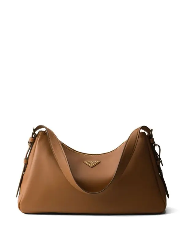 Prada Large Aimée Shoulder Bag - Brown