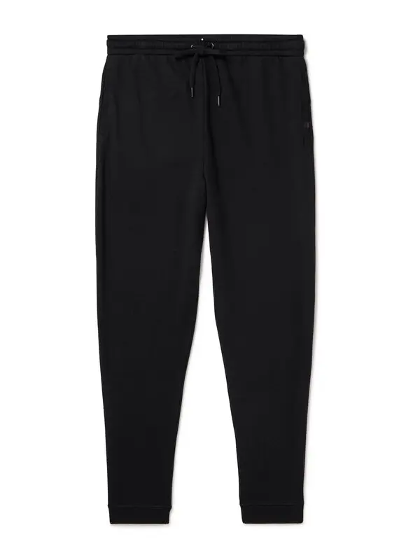 Derek Rose Quinn 1 Tapered Cotton And Modal-blend Jersey Sweatpants - Black