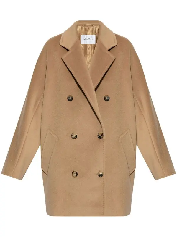 Max Mara Rebus Double-breasted Coat - Brown