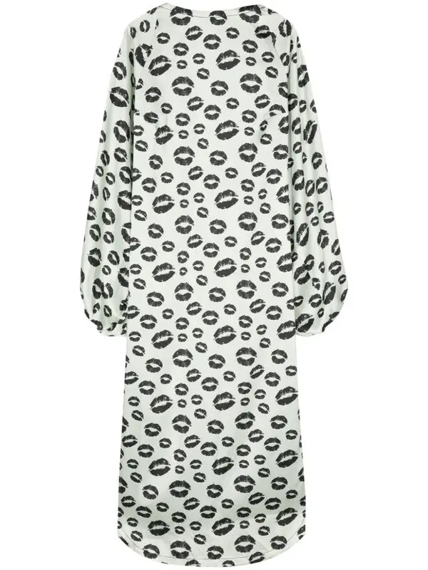 PARLOR Daydream Kiss Print Midi Dress