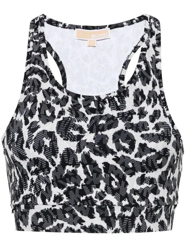 Michael Kors Leopard-print Sports Bra