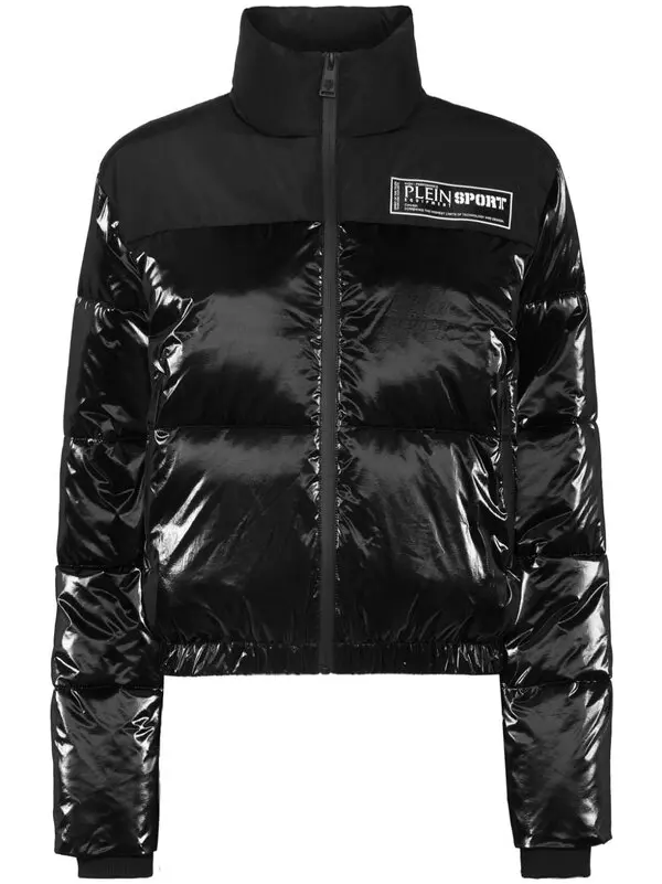 PLEIN SPORT Logo-print Puffer Jacket