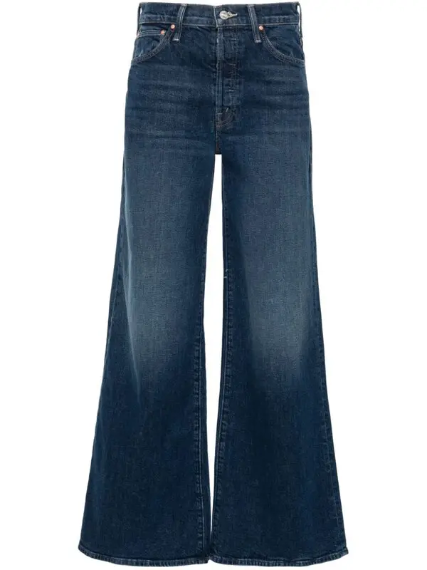 MOTHER The Ditcher Roller Sneak Jeans - Blue