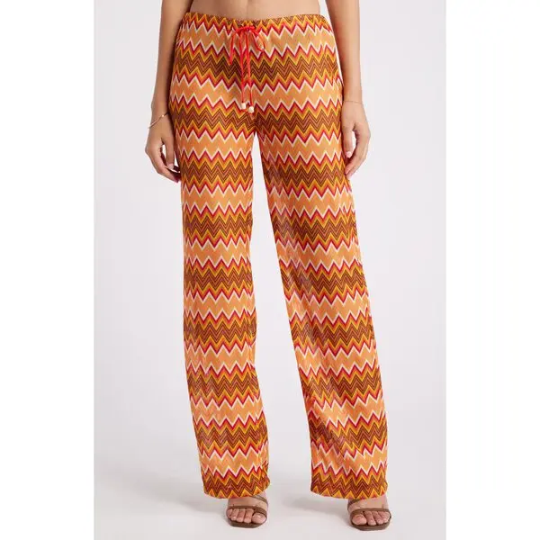MISTRESS ROCKS Chevron Knit Drawstring Pants