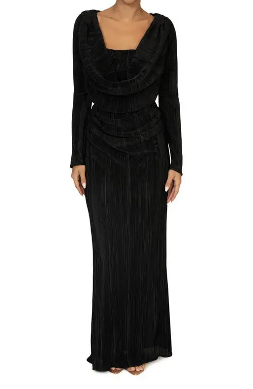 JLUXLABEL Haidyn Pleated Crop Top And Maxi Skirt Set