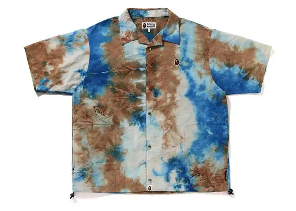 BAPE Chusen One Point Open Collar Shirt - Blue