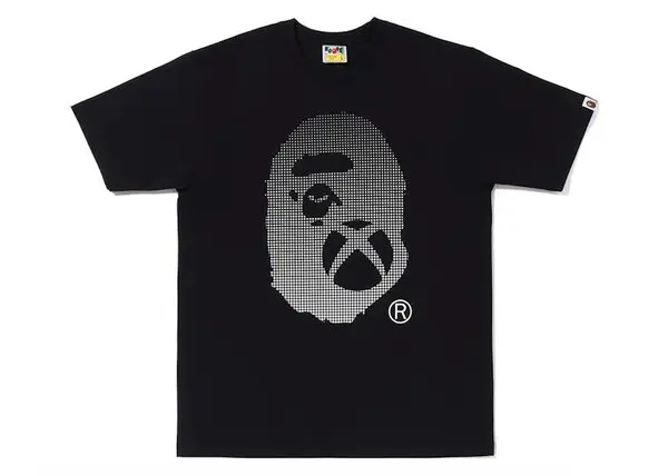 BAPE X Xbox Ape Head I Tee Shirt - Black