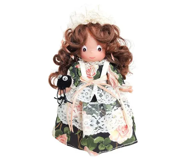 PRECIOUS MOMENTS Little Miss Muffet Doll With S Pider