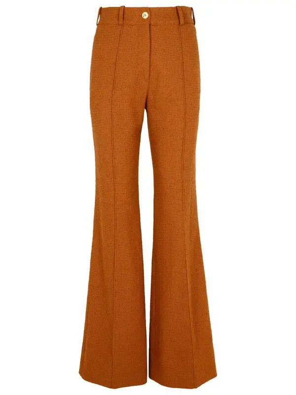 Patou Wool Blend Flare Pants