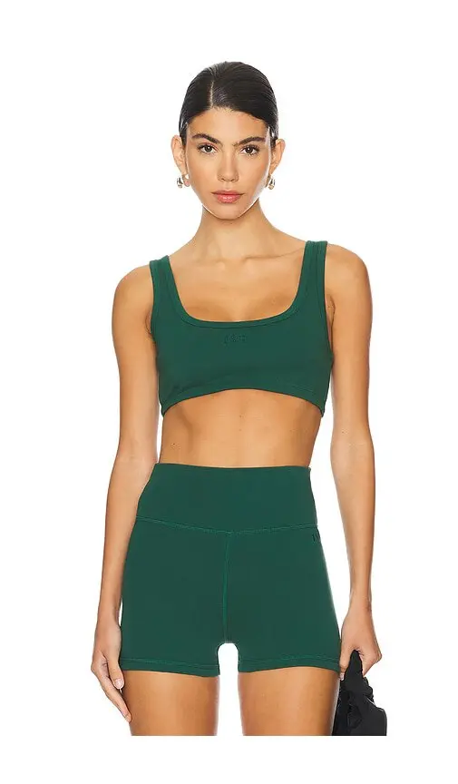 IVL COLLECTIVE Jersey Scoop Bra In Green