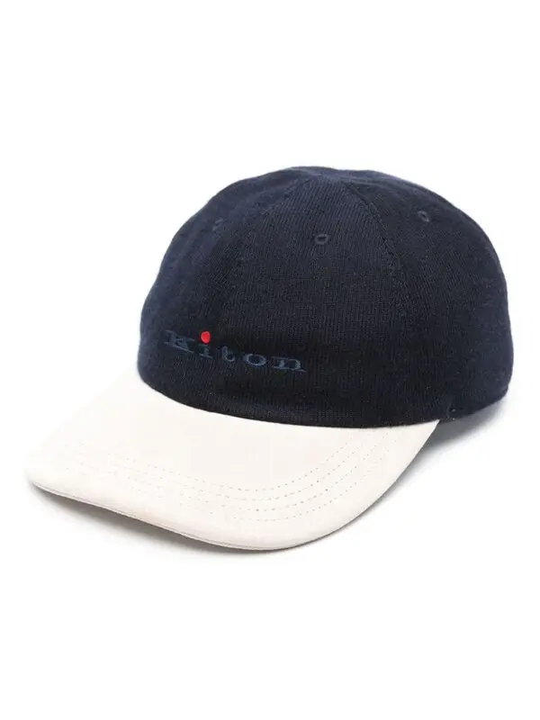 Kiton Logo-embroidered Baseball Cap - Blue