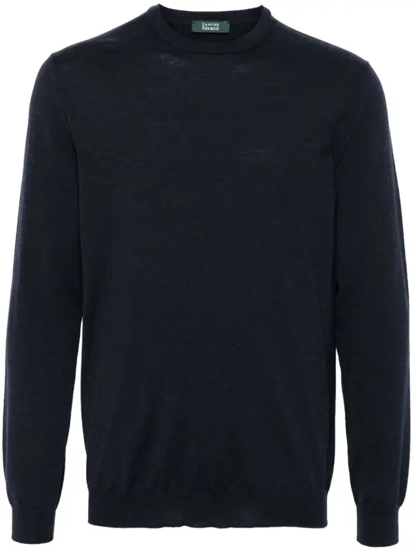ZANONE Fine-knit Sweater - Blue