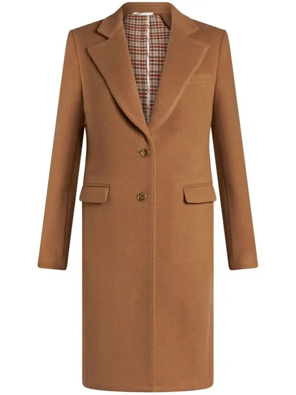 Etro Logo-engraved Buttons Coat