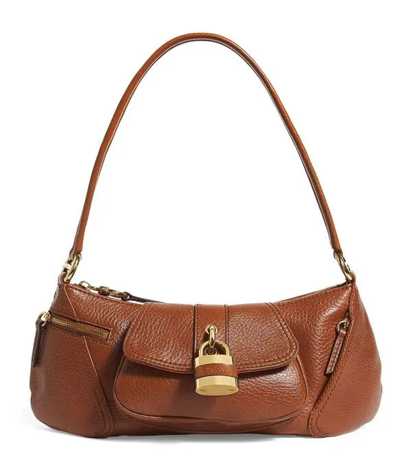 Chloé 99 Leather Shoulder Bag - Brown