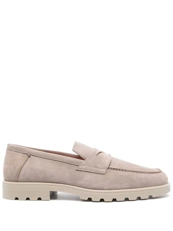 Santoni Suede Loafers