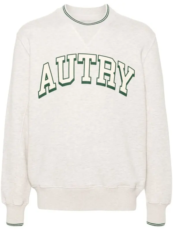 AUTRY Logo-print Sweatshirt - Grey