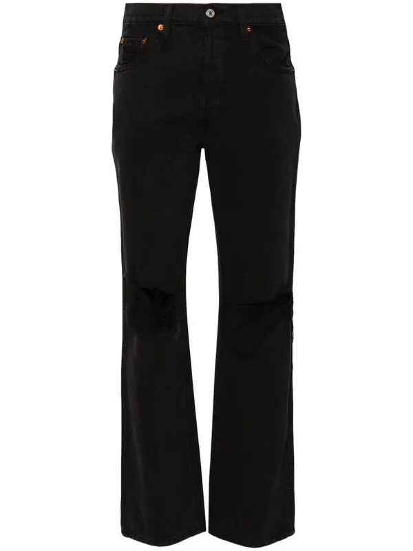 RE/DONE High-waisted Flared-leg Jeans