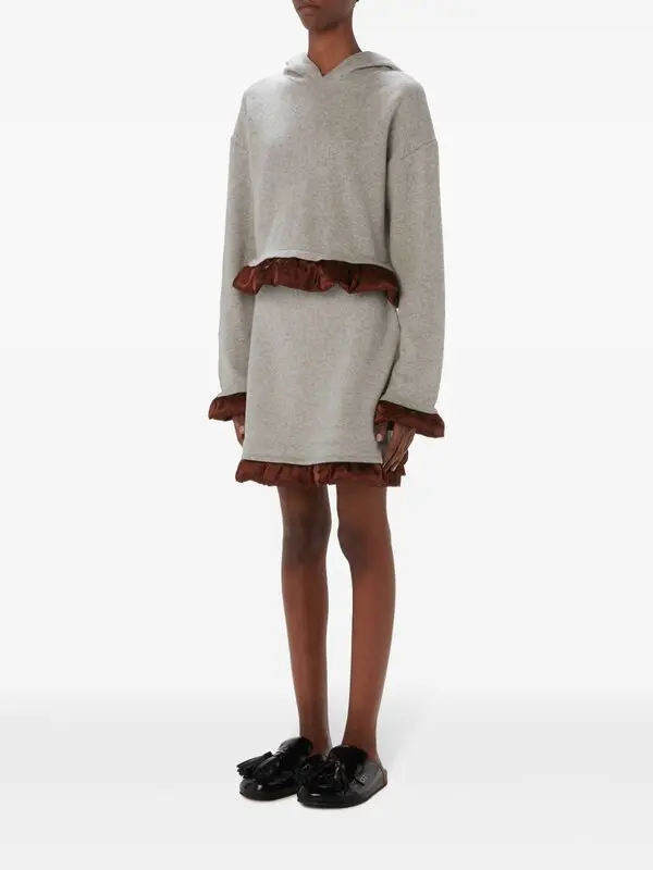 JW Anderson Satin-trimmed Mini Skirt