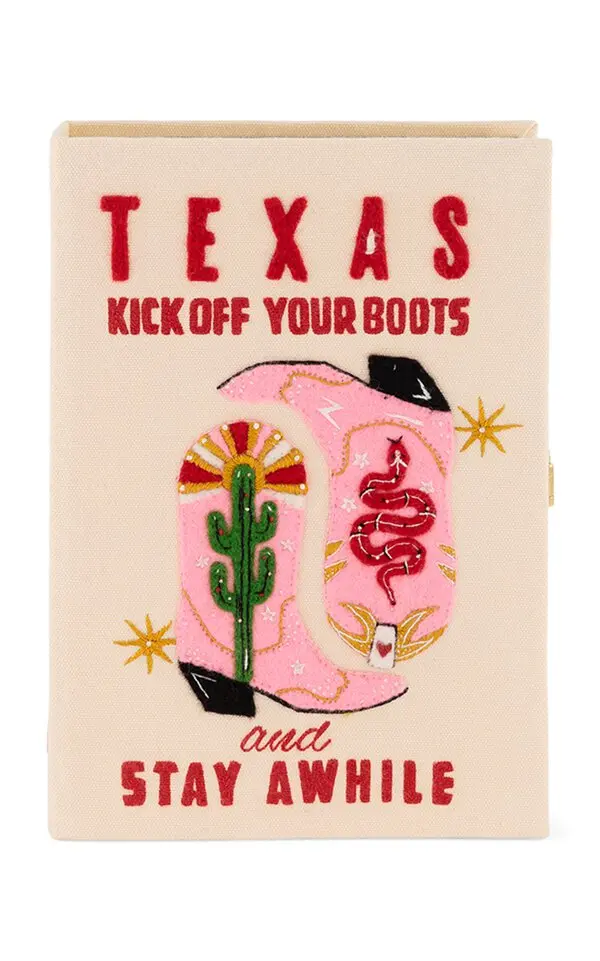 OLYMPIA LE-TAN Texas Boots Book Clutch