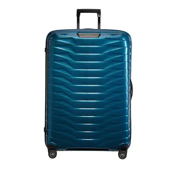 Samsonite Proxis Extra Large Spinner Checked Suitcase - Petrol Blue ...