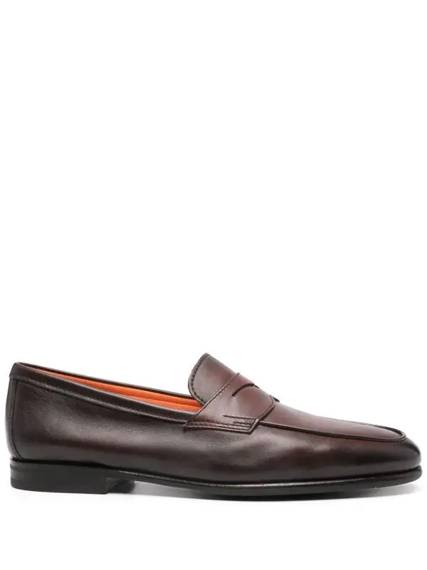 Santoni Carlos Loafers - Brown
