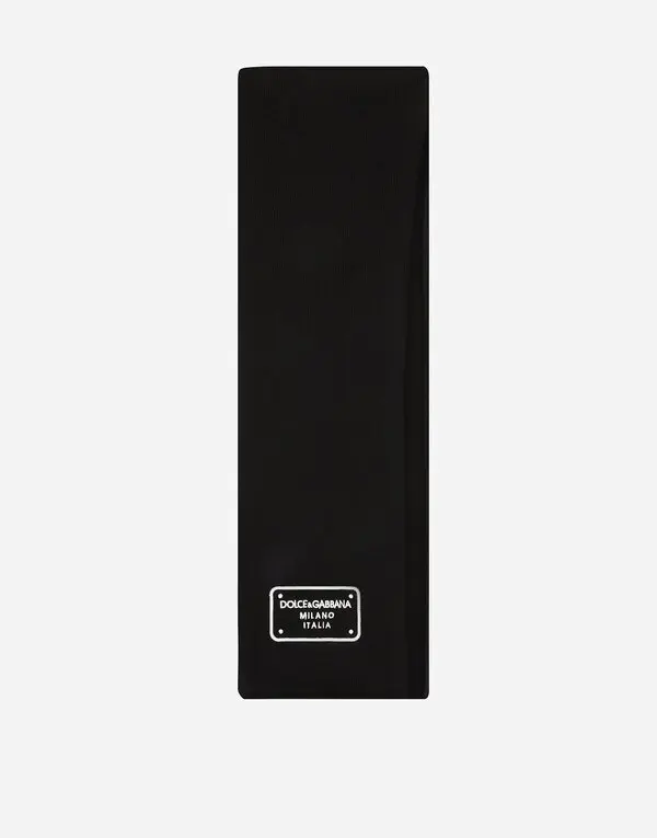 Dolce & Gabbana Knit Scarf With Logo Tag