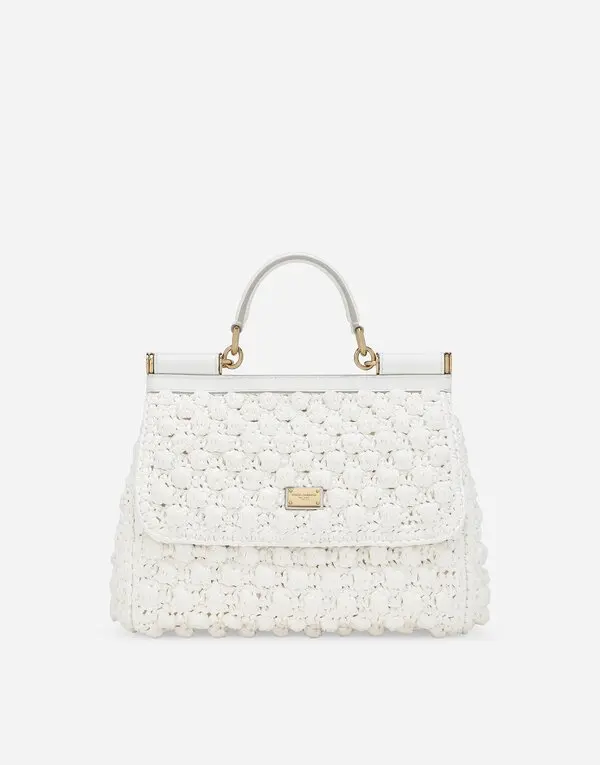 Dolce & Gabbana Large Sicily Handbag - White