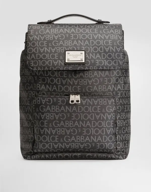 Dolce & Gabbana Coated Jacquard Backpack - Multicolor