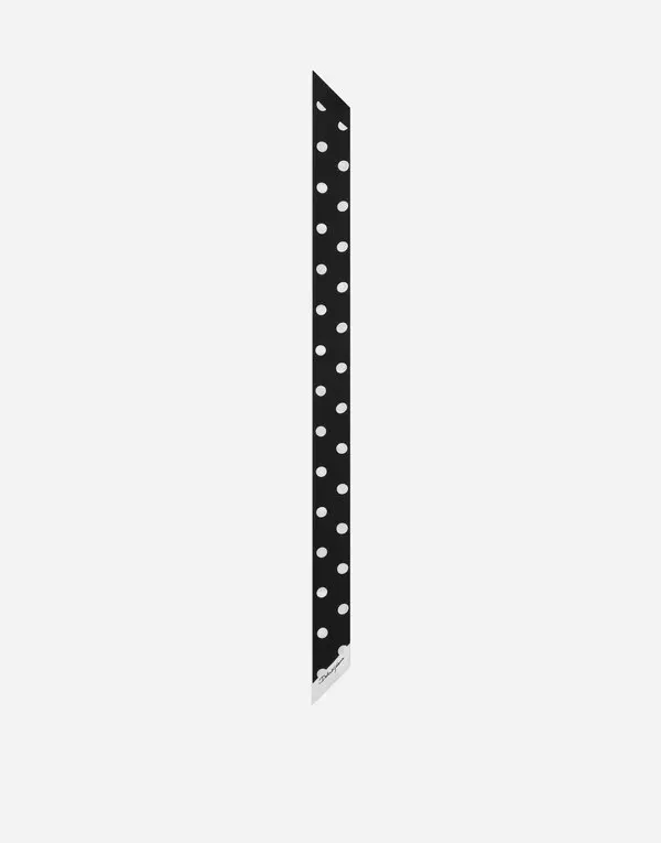 Dolce & Gabbana Cotton Headscarf With Striped And Polka-dot