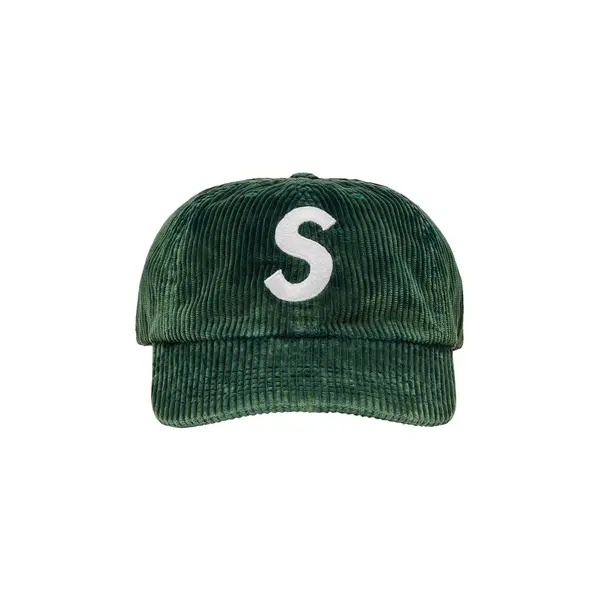 Supreme Corduroy S Logo 6-panel Cap - Green