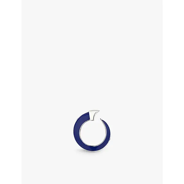 SHAUN LEANE Sabre Solis Sterling And Enamel Ring - Silver