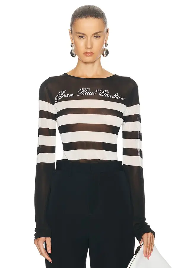 Jean Paul Gaultier Intarcia Signature Mariniere Top