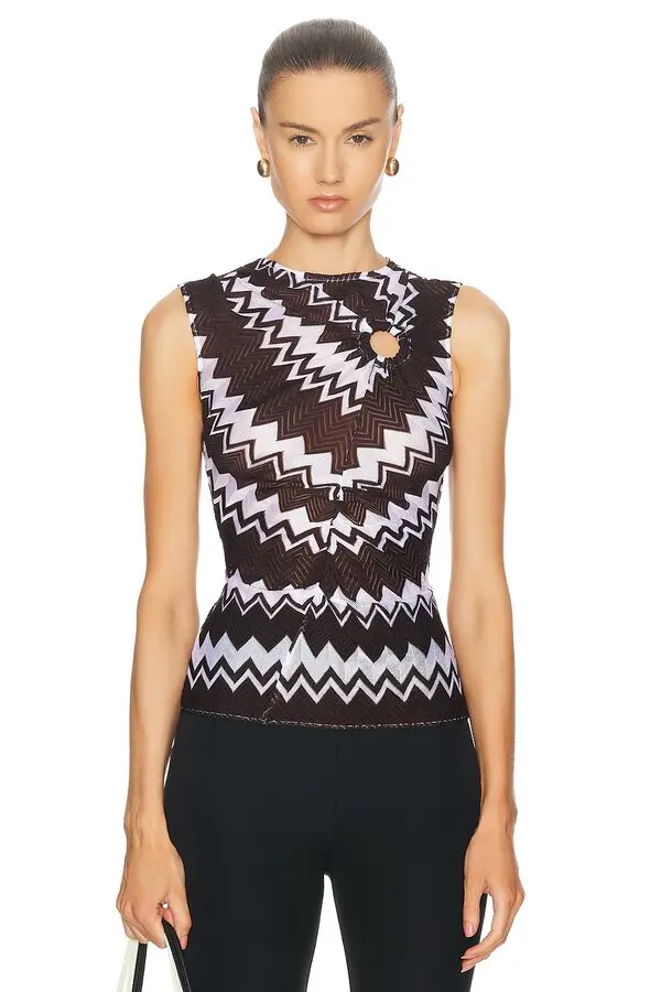 Missoni Zig Zag Sleeveless Top