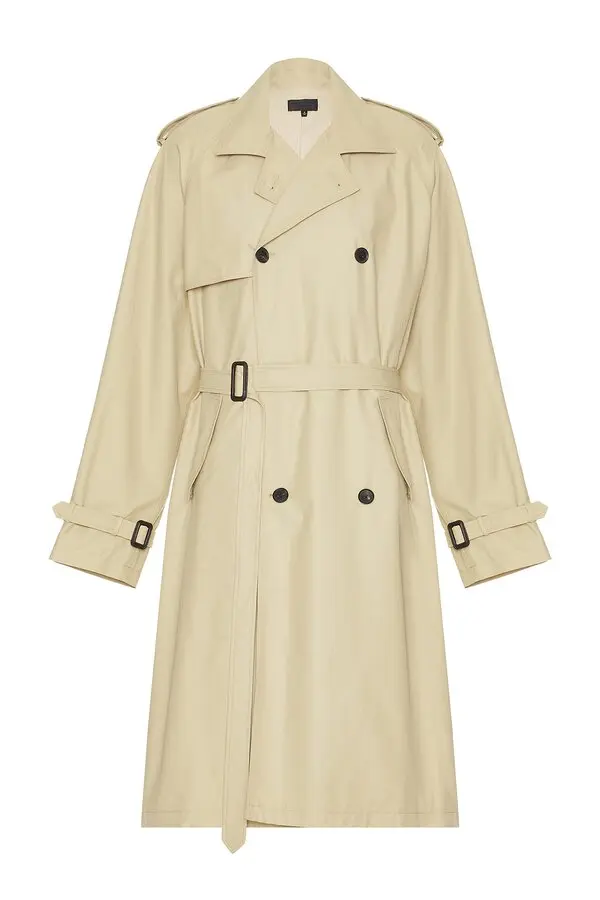 NILI LOTAN Kieran Trench Coat - Khaki