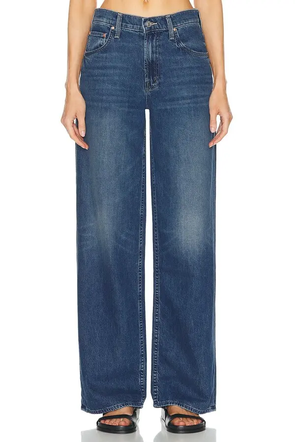 MOTHER The Spinner Zip Sneak Jeans